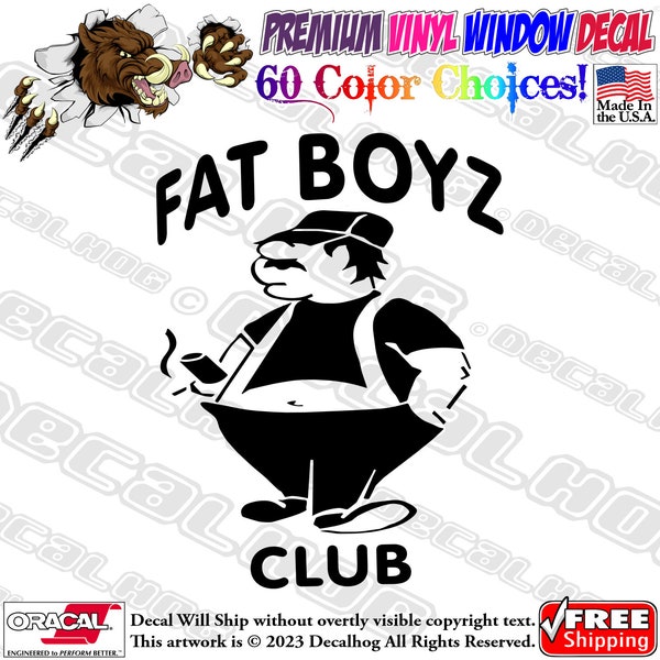 Funny Fat Guy Decal - Etsy