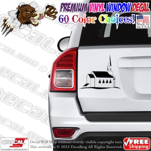 Christian Holy Church Vinyl Decal Car Truck Laptop Wall Window Graphics ...