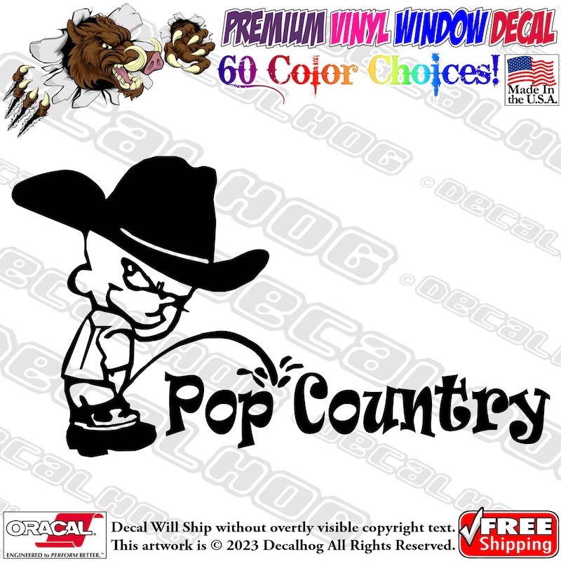 Country Music Decal - Etsy
