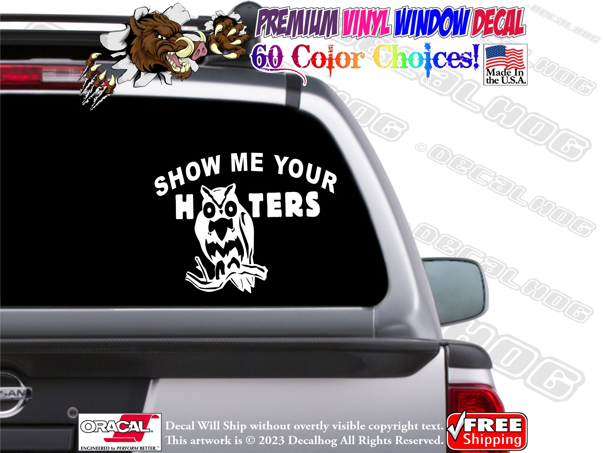 Show Me Your Hooters Funny Adult Vinyl Decal Car Truck Laptop - Etsy