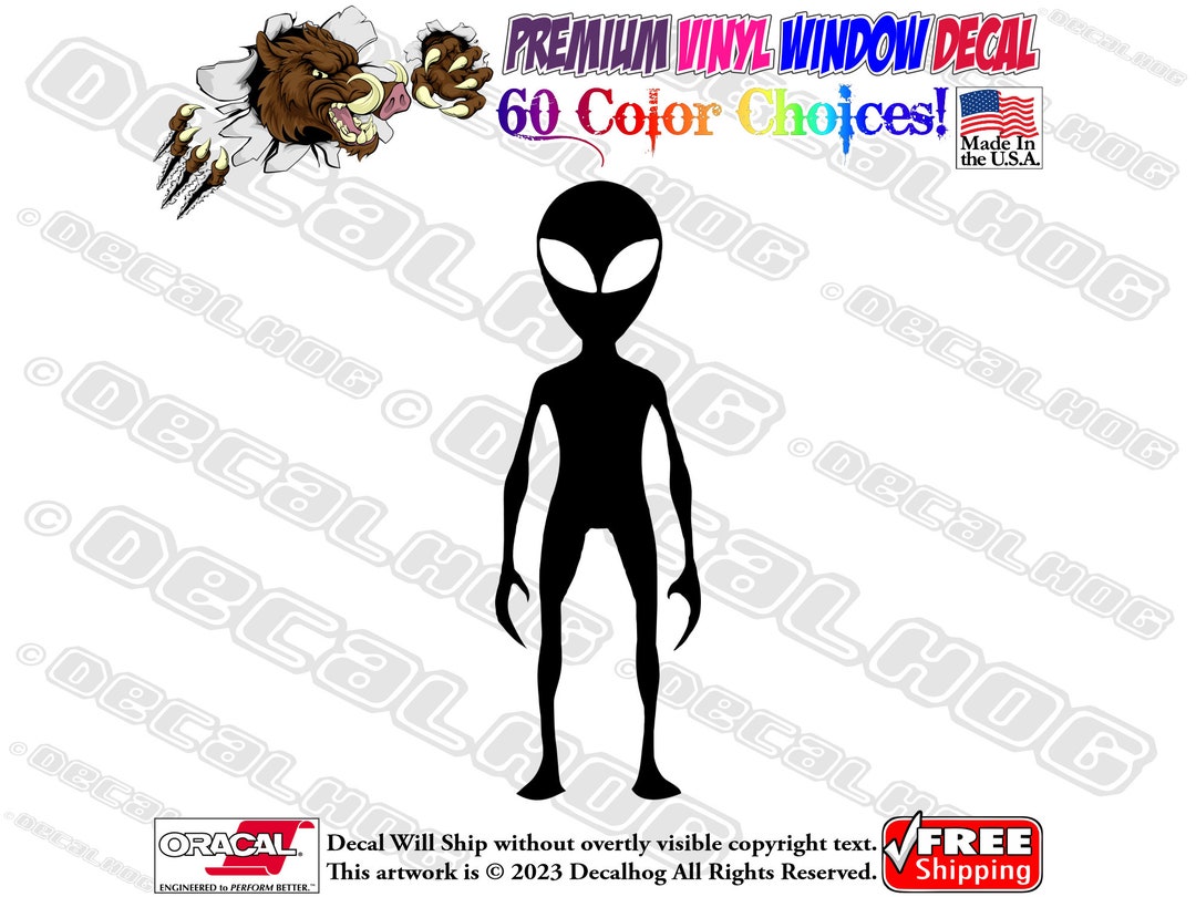 Alien Vinyl Decal Car Truck Laptop Wall Window Graphics Bumper Sticker ...