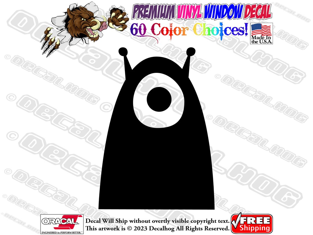 Cute Little Alien Slime Vinyl Decal Car Truck Laptop Wall Window ...