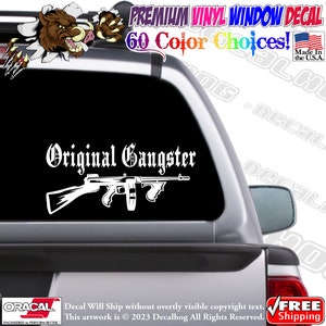 Original Gangster Vinyl Decal Car Truck Laptop Wall Window Graphics ...