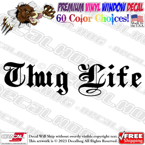 Thug Life Stickers - Etsy