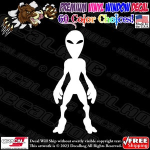 Evil Alien Extraterrestrial Vinyl Decal Car Truck Laptop Wall Window ...