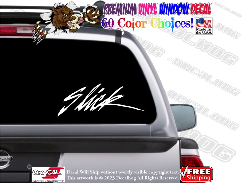 Slick Cool Text JDM Racing Vinyl Decal Car Truck Laptop Wall Window ...