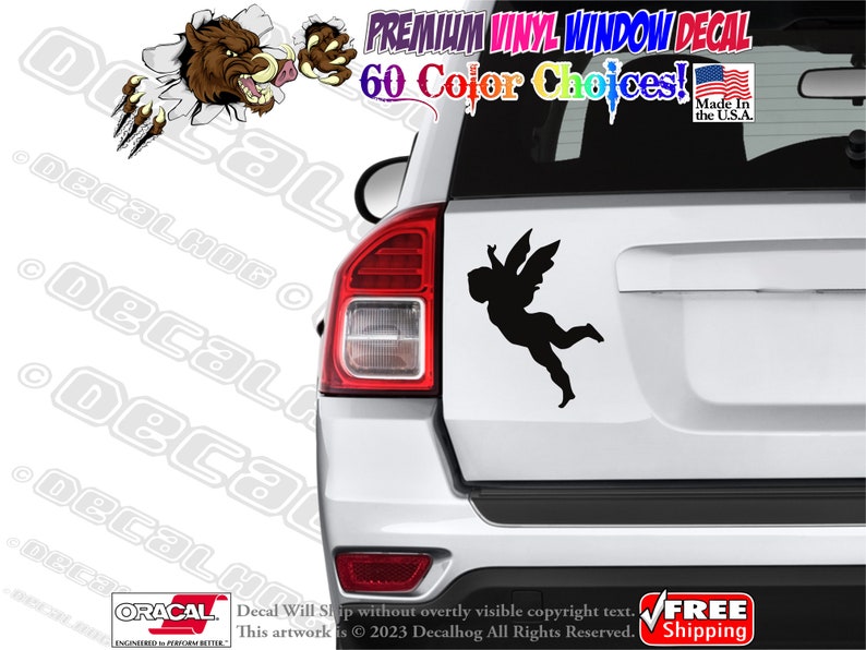 Flying Angel Baby Cherub Vinyl Decal Car Truck Laptop Wall Window ...