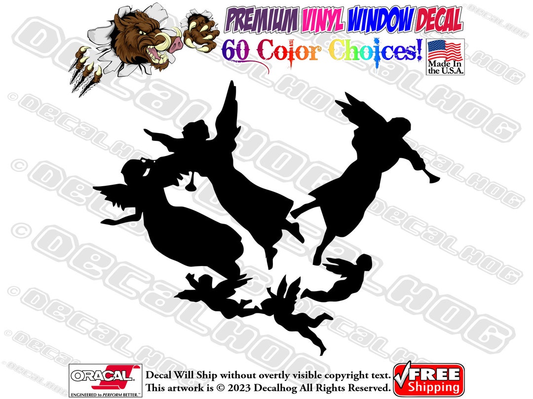 Heavenly Angels Flying Trumpets Holy God Vinyl Decal Car Truck Laptop ...