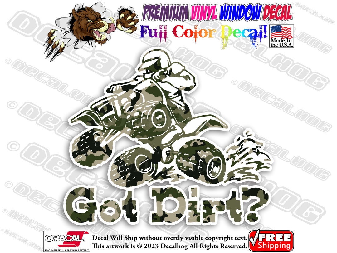 Got Dirt Forest Camo 4-wheeler Quad ATV All-terrain Full Color Car ...