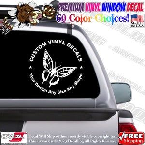 Custom Vinyl Decal Transfer - Your Logo or Design Premium Waterproof ...