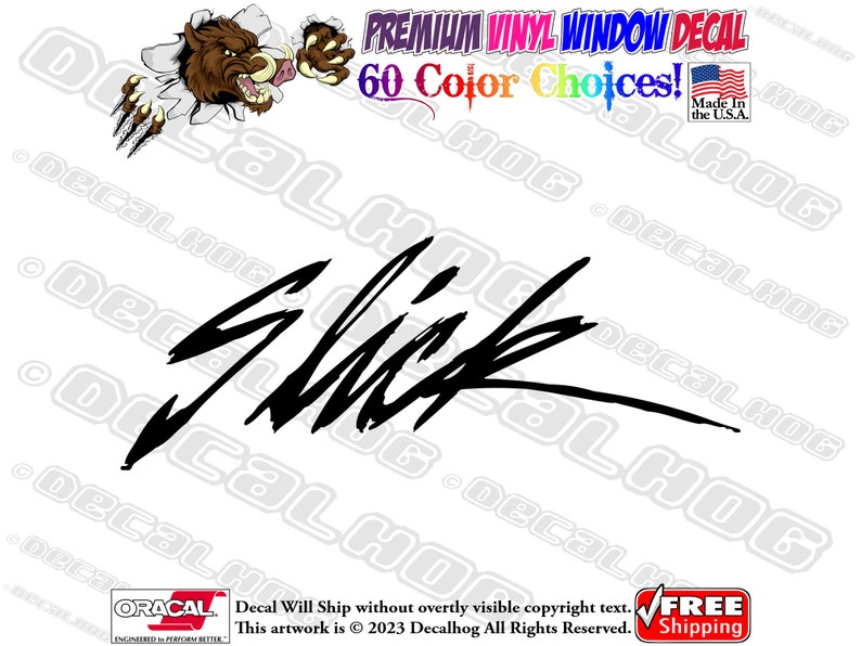 Slick Cool Text JDM Racing Vinyl Decal Car Truck Laptop Wall Window ...