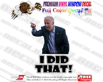 Joe Biden i Did That Gas Pump Stickers - Etsy