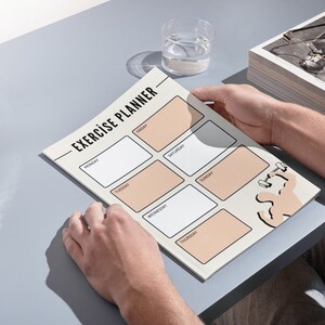 Printable Exercise Planner I Printable Planner Minimalist - Etsy