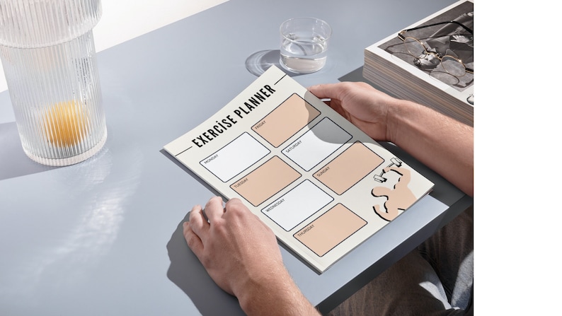 Printable Exercise Planner I Printable Planner Minimalist - Etsy