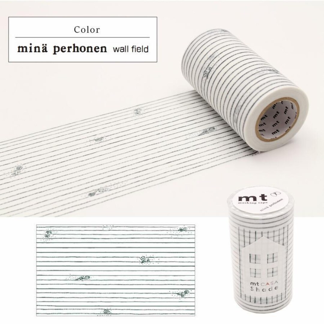 CS9012# Mt X Minä Perhonen, CASA Shade, 'wall Field' Masking Tape, Cute ...