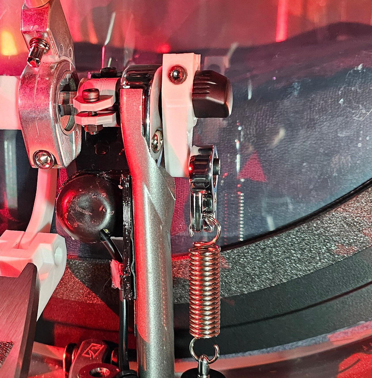 Bass Drum Pedal Spring Rocker Arm 6mm extended Arm Distance 3D Printed ...