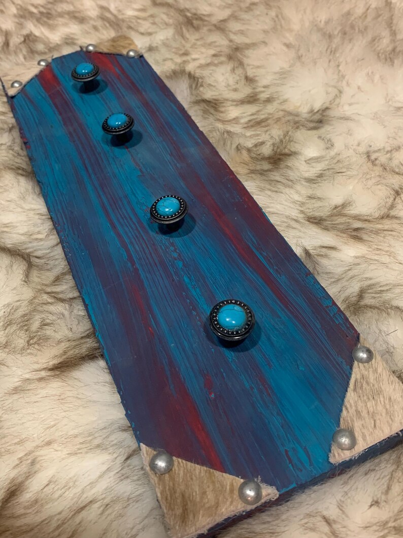 Western Barn Wood Cowhide Coat Hanger - Etsy