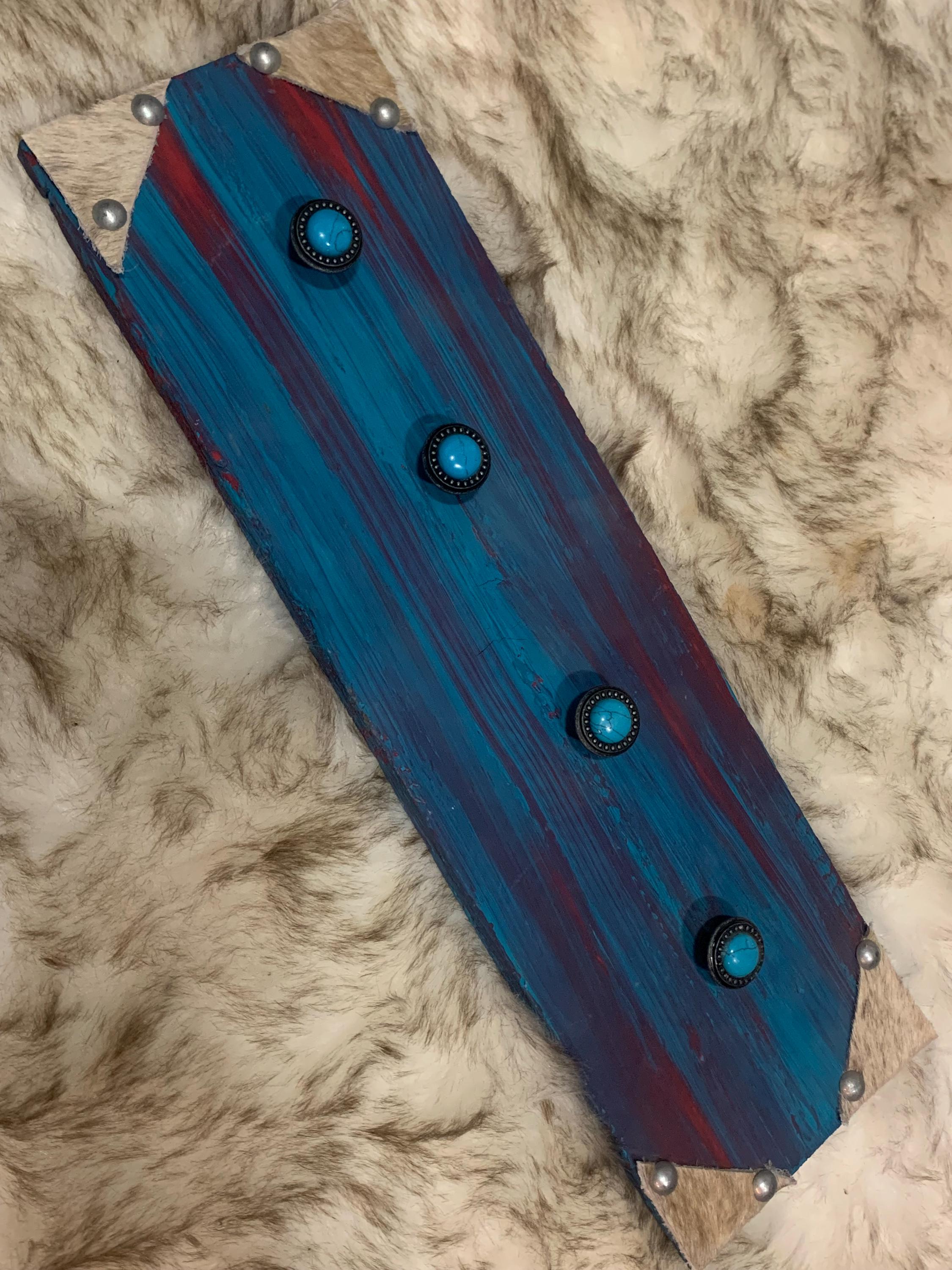 Western Barn Wood Cowhide Coat Hanger - Etsy