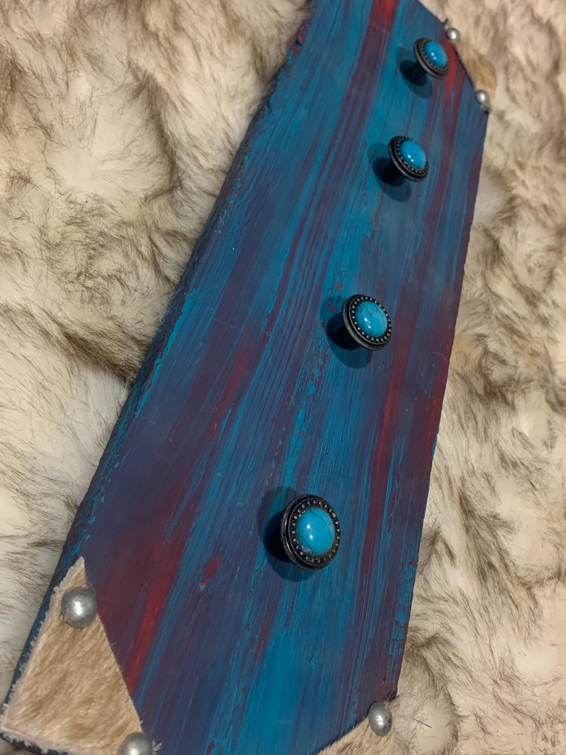 Western Barn Wood Cowhide Coat Hanger - Etsy