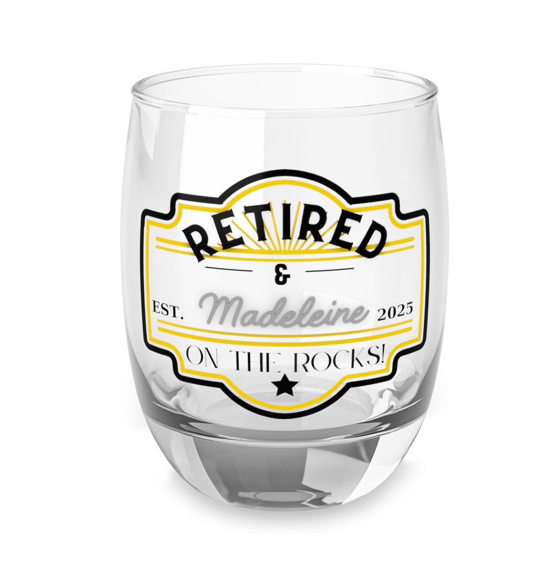 Personalized Whiskey Glass: Engraved Retirement Gift - Etsy
