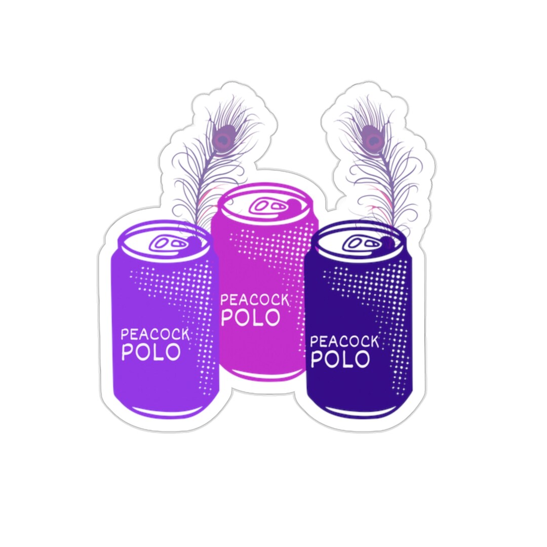 Peacocks: Cans and Feathers Stickers - Etsy