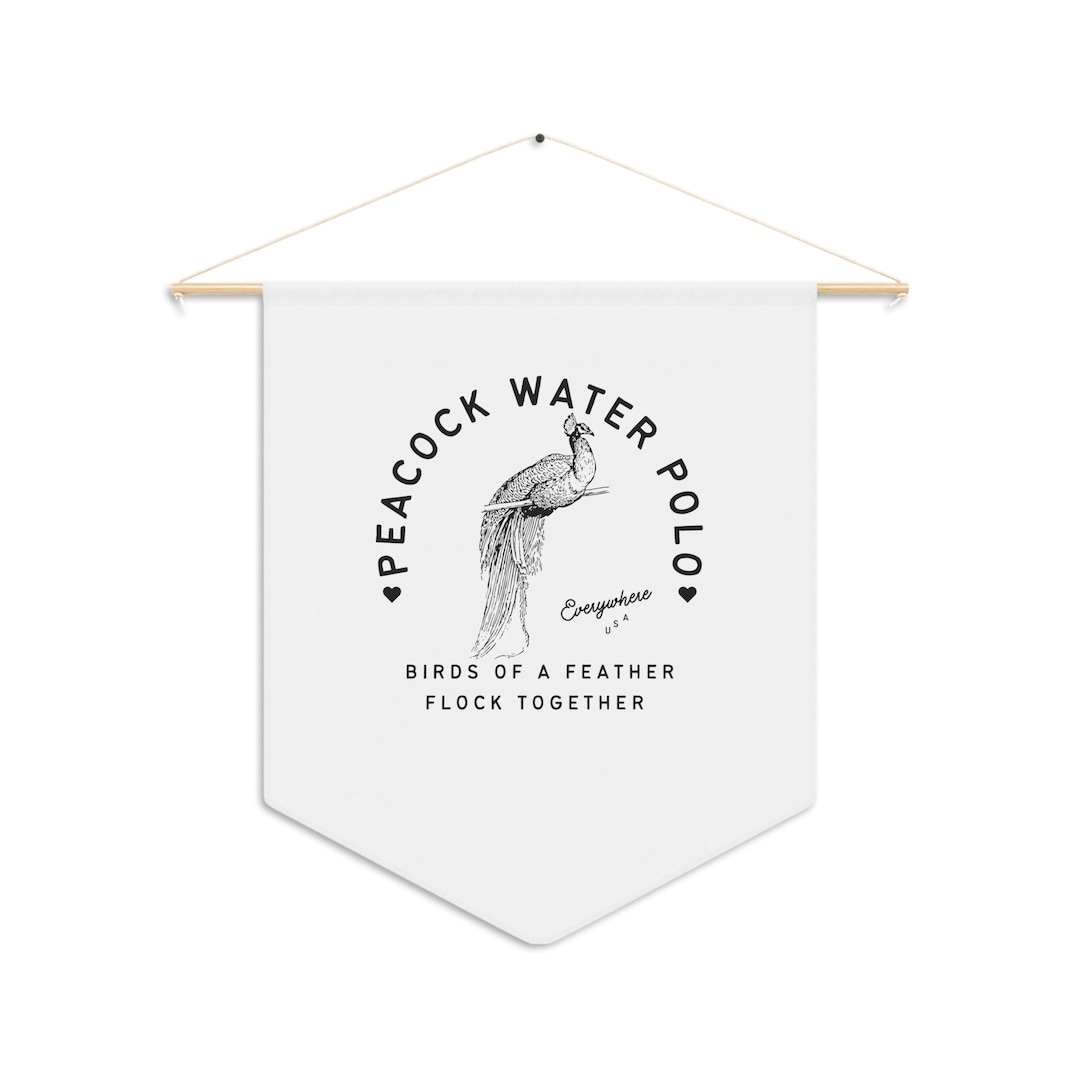 Peacocks: Birds of a Feather Wall Pennant - Etsy