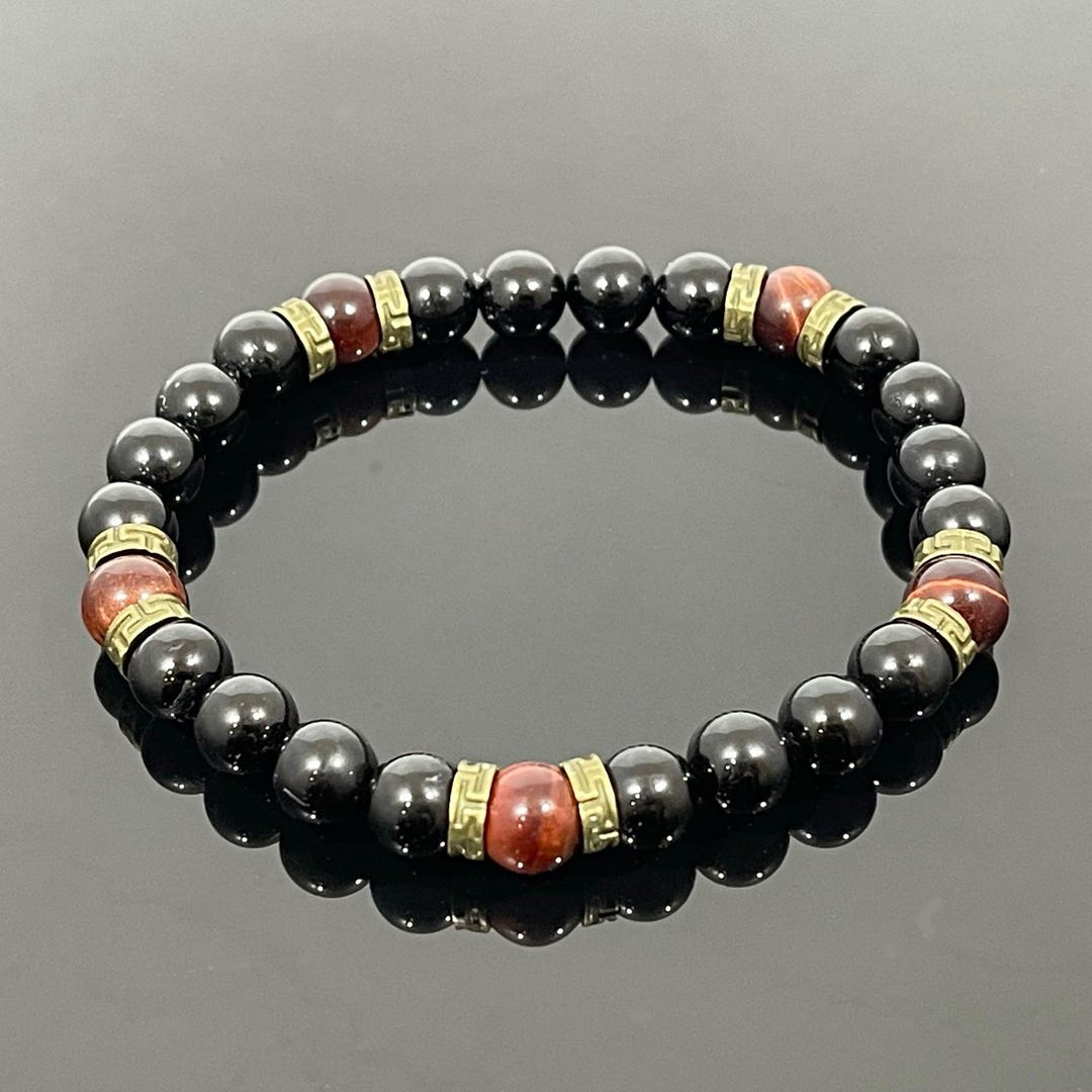 Obsidian Fire 8mm - Etsy