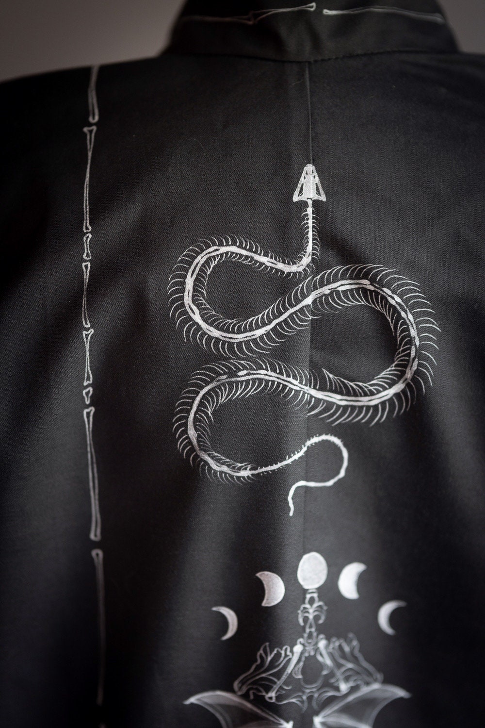 Samue Top cemetery-go-round / Kimono Sleeves / Plus Size / Dark ...