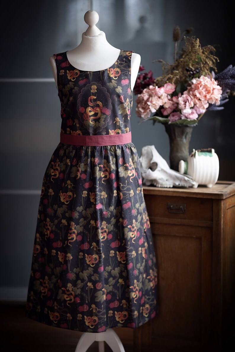 Loose Dress ‘devil and Persephone' / 100%cotton / Plus Size - Etsy ...