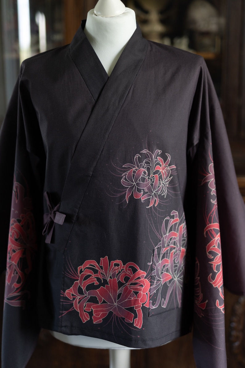 Samue Top ‘higanbana’ / Kimono Sleeves / Plus Size - Etsy