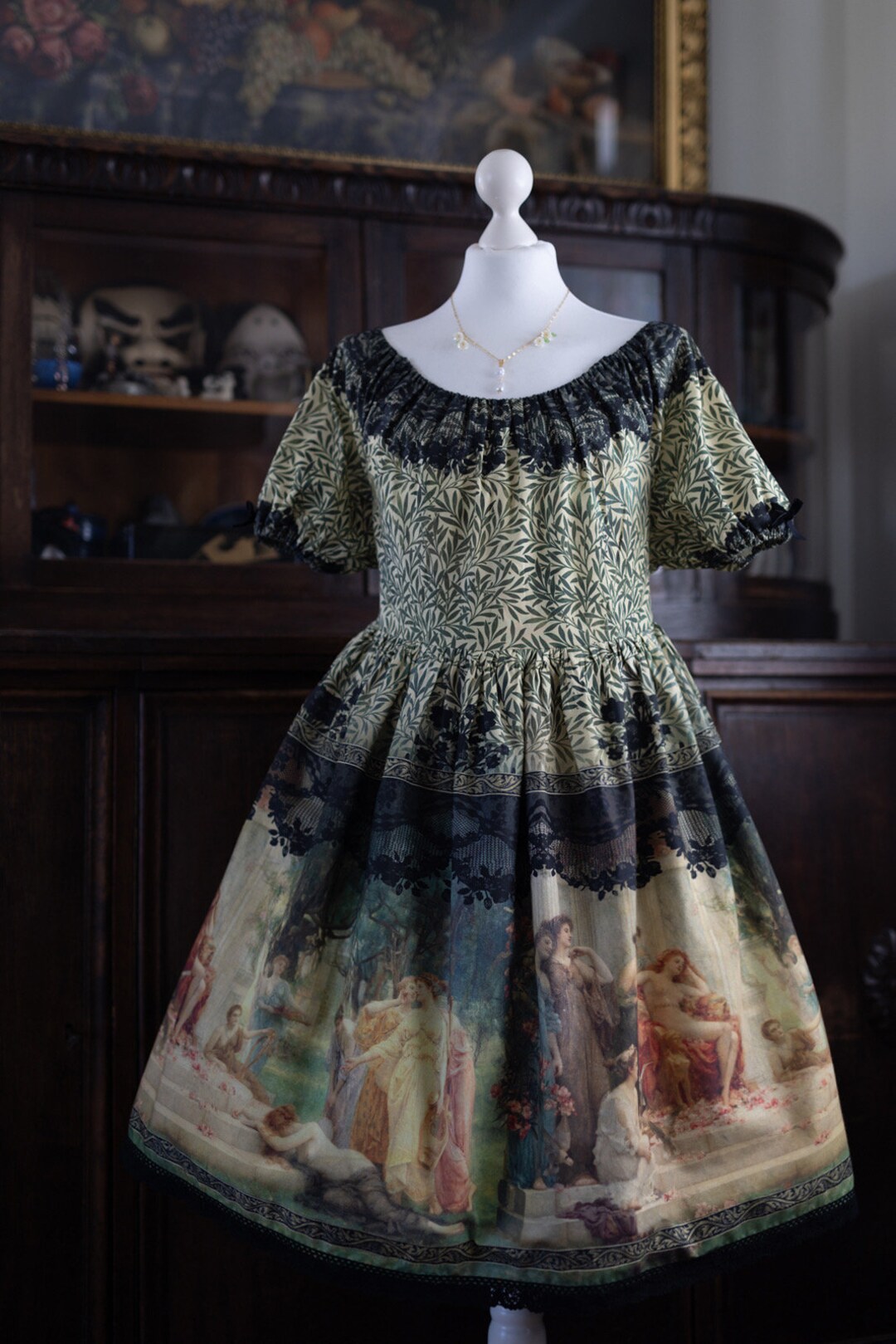 Dress 'psyche Before the Throne of Venus' / 100%cotton / Plus Size - Etsy