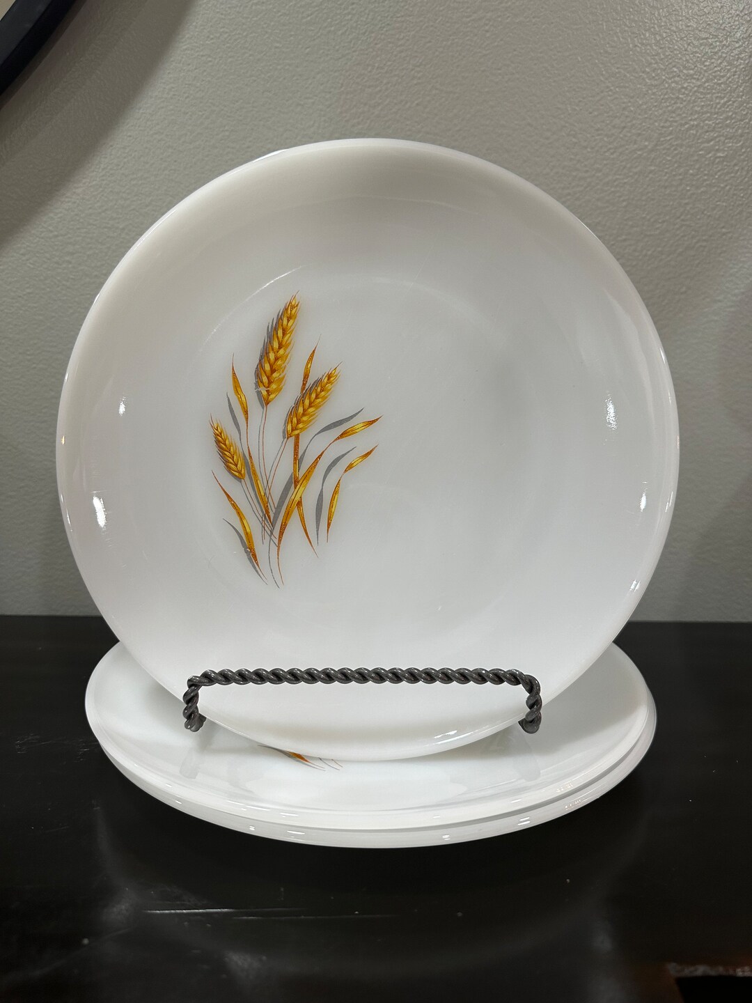Three Vintage Anchor Hocking Fire King Wheat 10 Inch Dinner Plates - Etsy