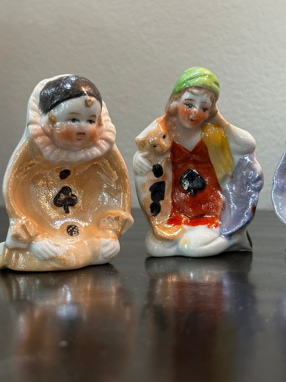 1950s Lusterware Pixie Clown Playing Card Ashtrays Set of 4 - Etsy