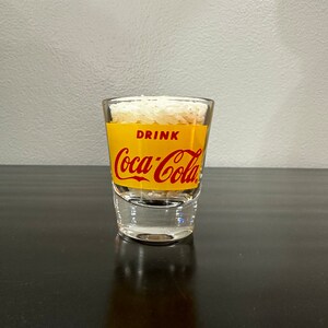 Vintage Coca Cola Shot Glass - Etsy