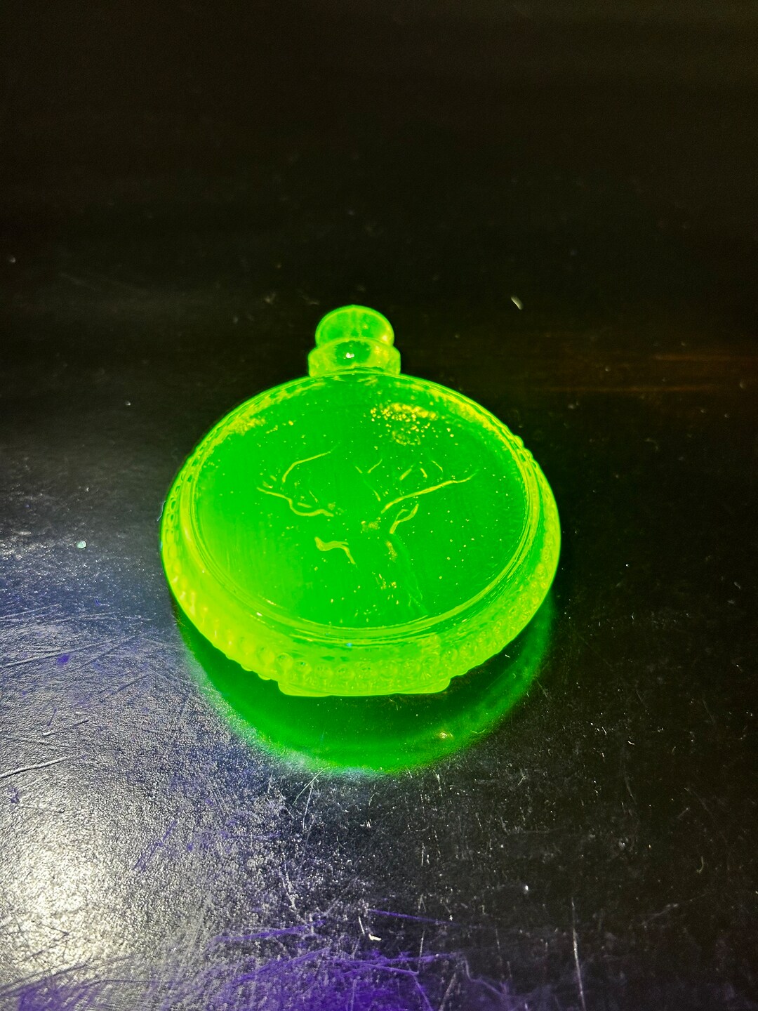 Elk /stag Canary Yellow Vaseline Glass Paperweight - Etsy