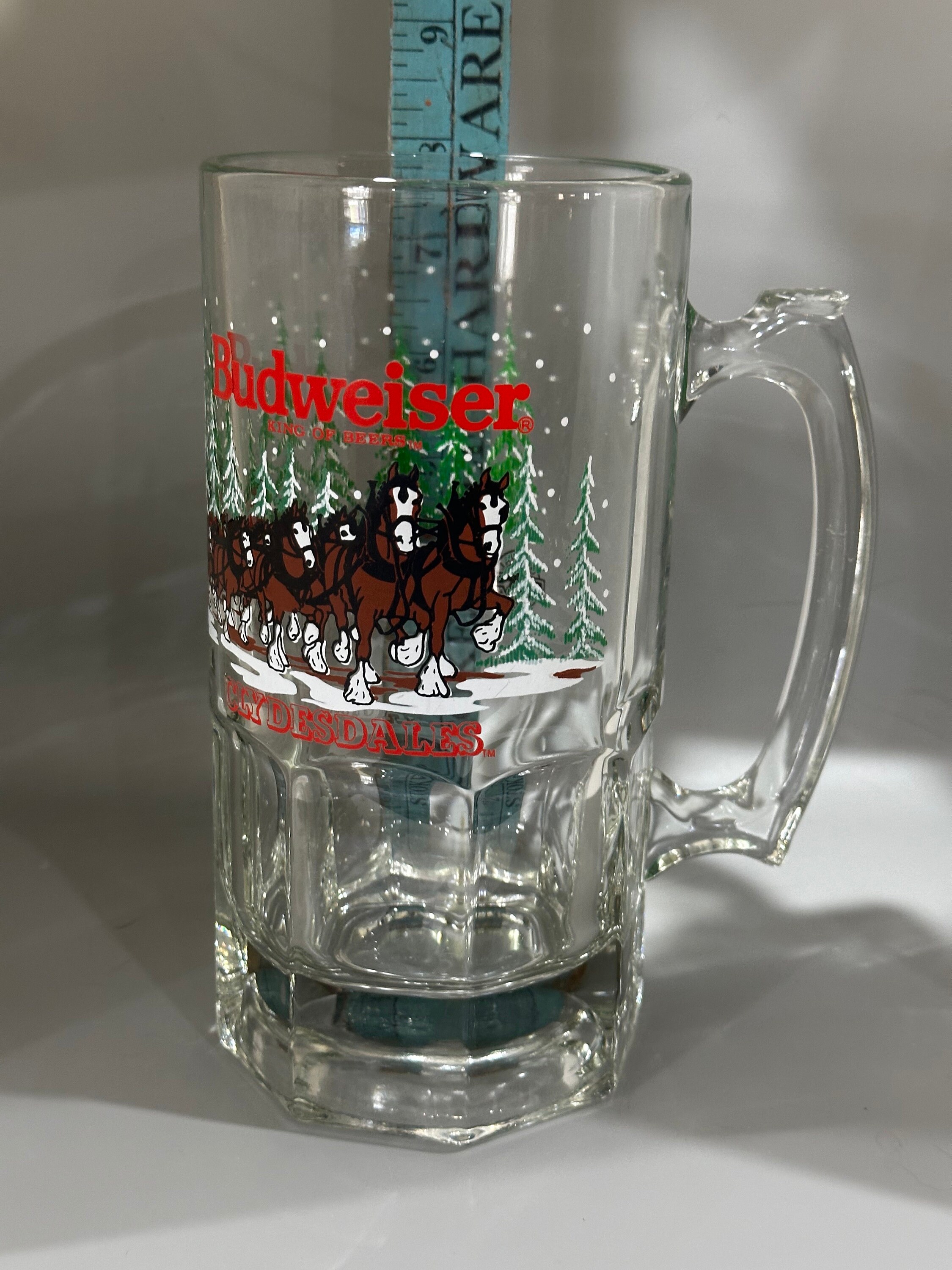 1989 Official Anheiser Busch Budweiser Glass Beer Stein Mug - Etsy