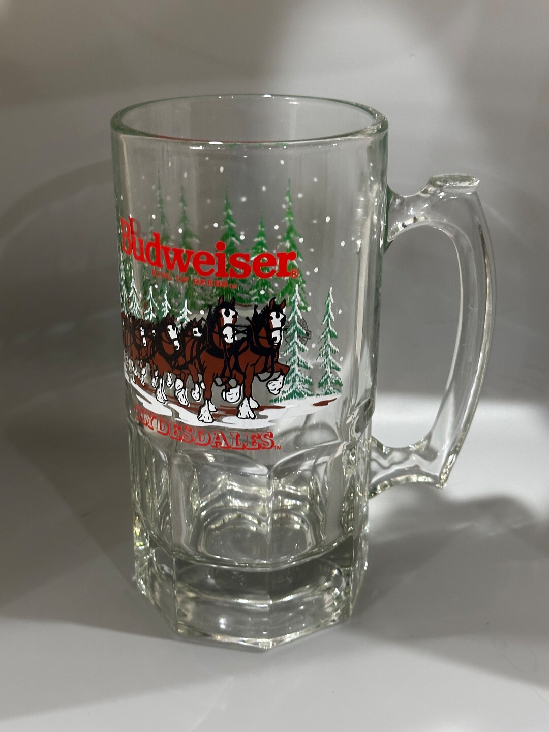 1989 Official Anheiser Busch Budweiser Glass Beer Stein Mug - Etsy