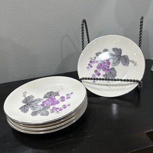 Vintage Homer Laughlin Rhythm Grape& Vine Dessert Plates - Etsy