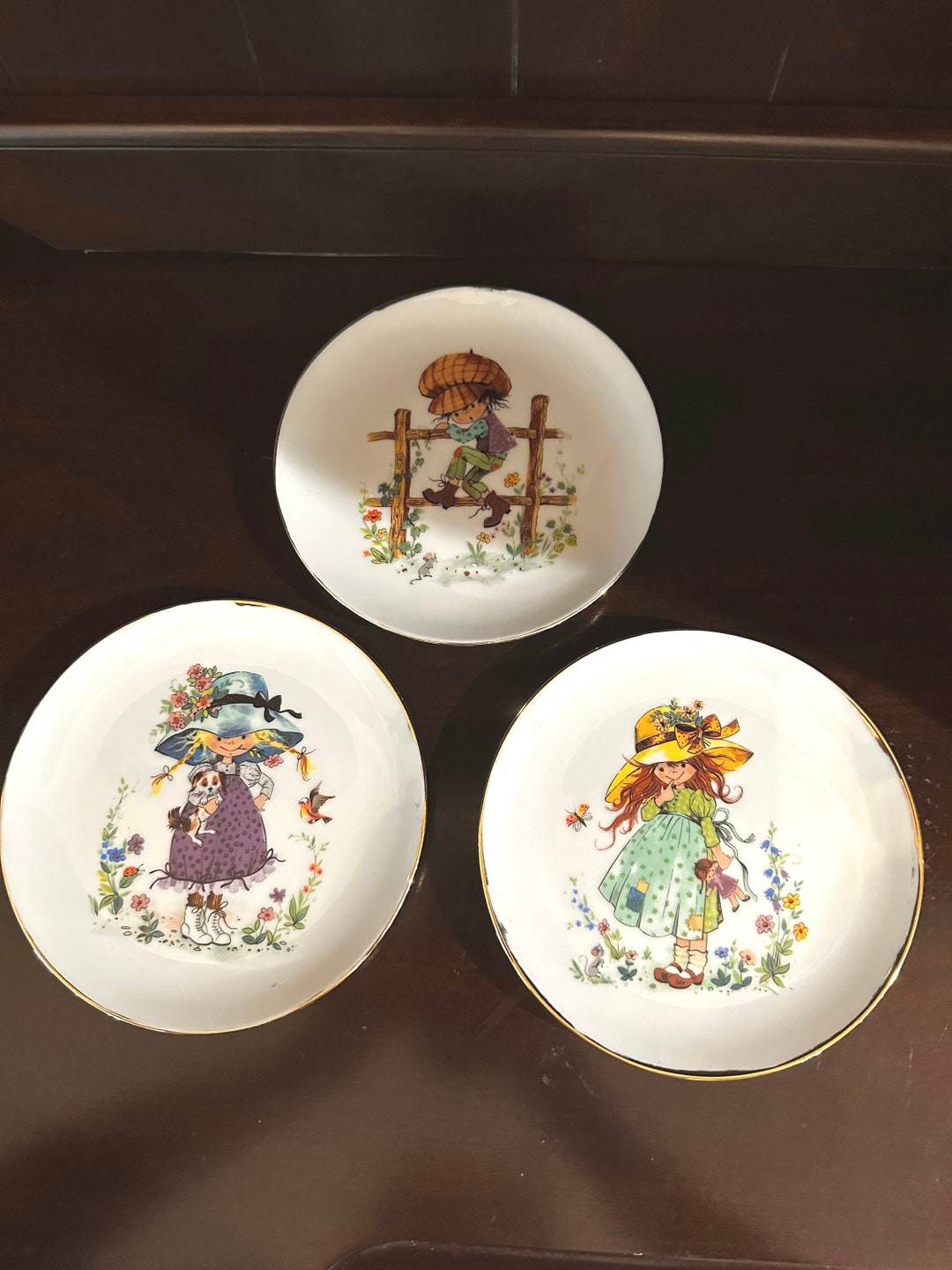 Set of Three Holly Hobbie Collectable Plates - Etsy