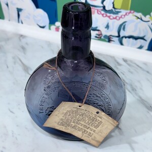 Clevenger Brothers Glassworks Purple Handblown Bottle - Etsy