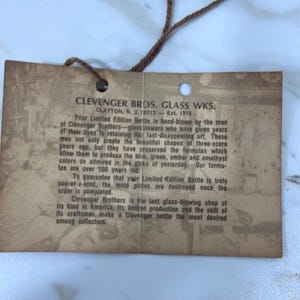 Clevenger Brothers Glassworks Purple Handblown Bottle - Etsy