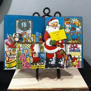 1951 Santas Workshop Spiral Bound Pop up Book - Etsy