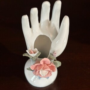 Vintage Porcelain Lady Hand Ring Holder/planter - Etsy