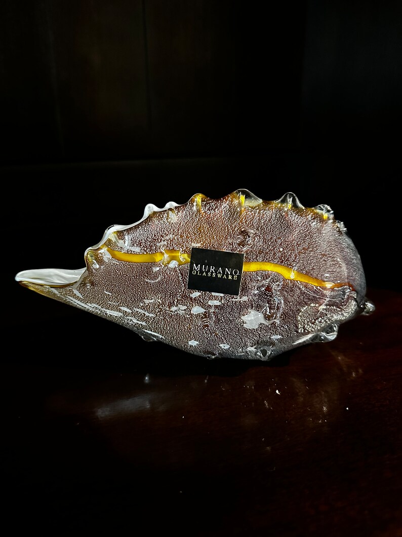 Murano Glassware Made in Italy Glass Shell - Etsy