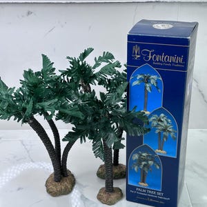 Fontanini Nativity Set of 3 Palm Trees - Etsy