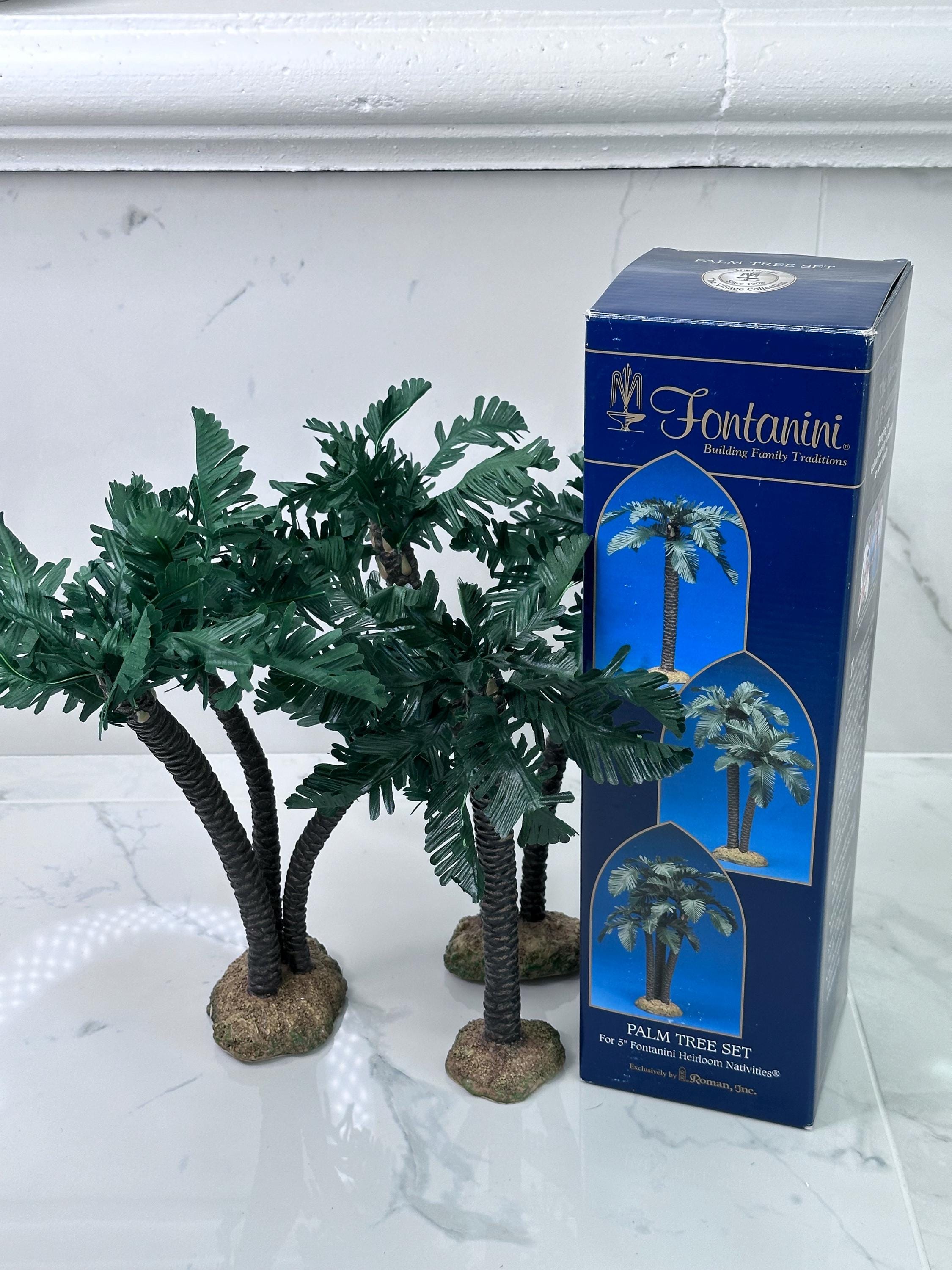 Fontanini Nativity Set of 3 Palm Trees - Etsy