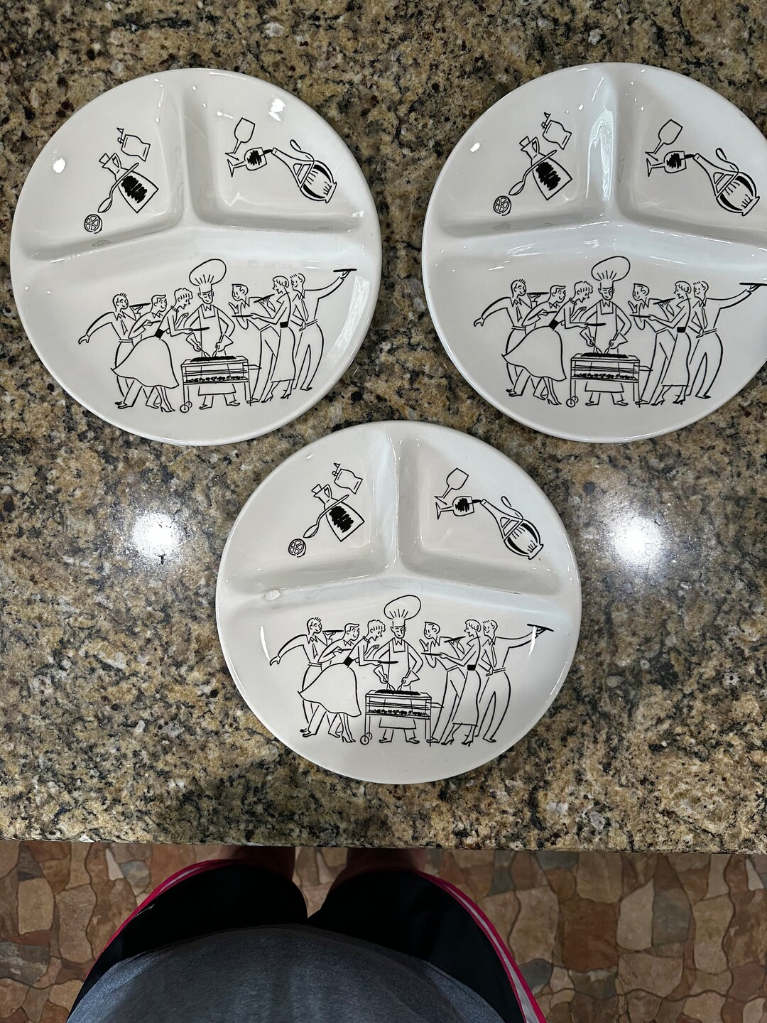 Vintage Divided Plates - Etsy