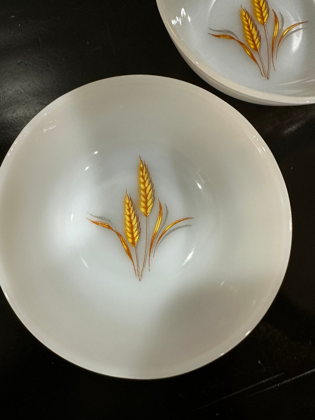 Vintage Fire King Set of Three Golden Wheat Pattern - Etsy
