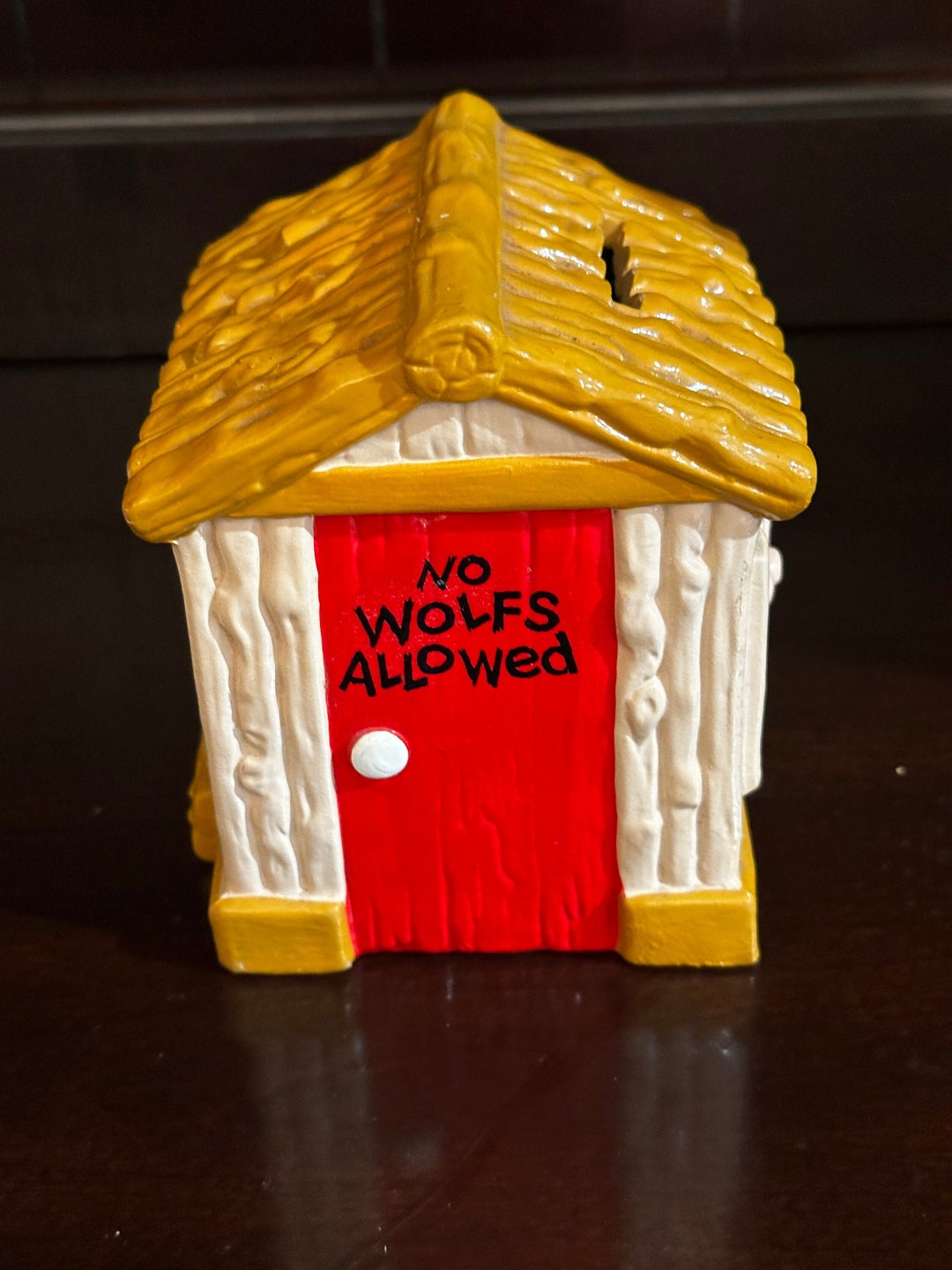 Vintage Walt Disney Productions Big Bad Wolf Coin Bank - Etsy