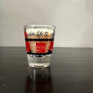 Vintage Coca Cola Shot Glass - Etsy
